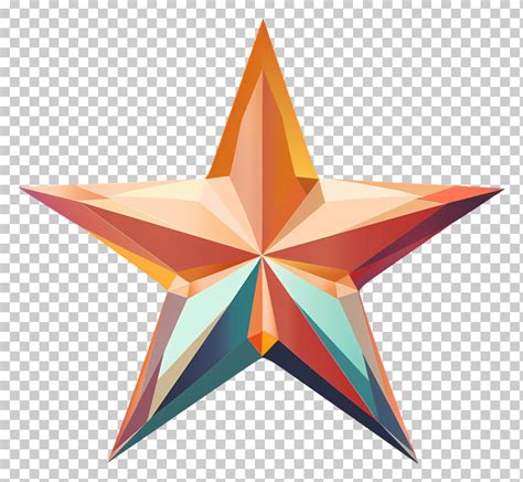 Star Shape Colorful Geometric Star Design Png Clipart 3d Star Abstract Art Abstract