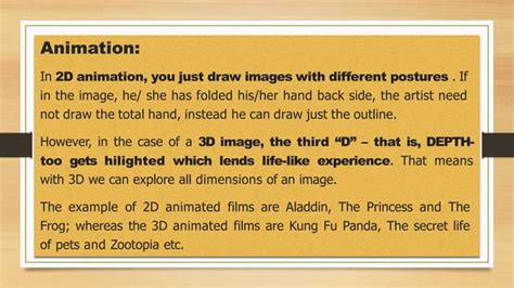 DIFF BET VFX AND ANIMATION Pptx