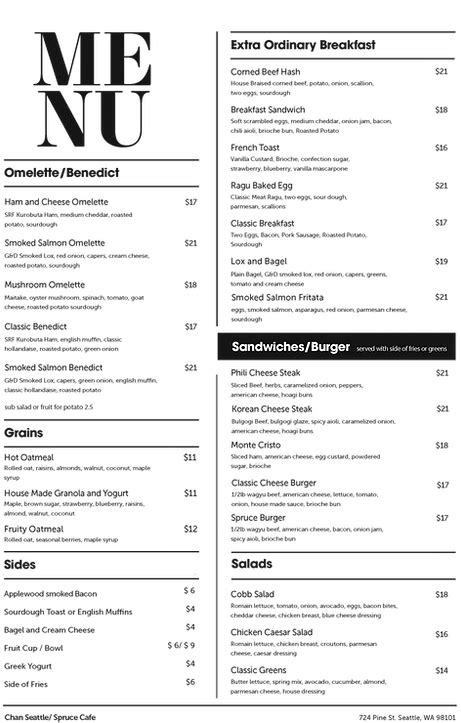 Gallery Spruce Cafe Seattle