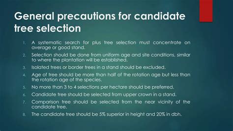 Comparison Tree Method Of Selection Pptx Gardening Home And Garden