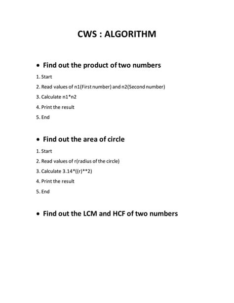 Cws Algorithm Docx
