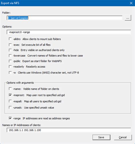 Hanewin Nfs Server Documentation