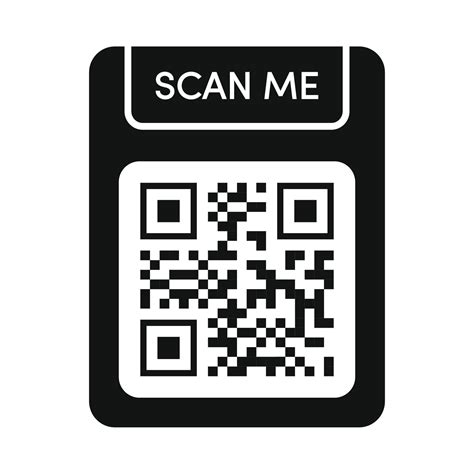 Qr Code Frame Black Color Scan Me Tag Vector Art At Vecteezy