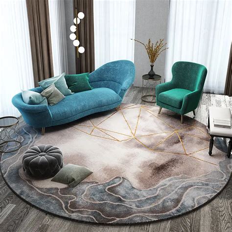 Nordic Carpets For Living Room Home Decorative Round Carpet Bedroom
