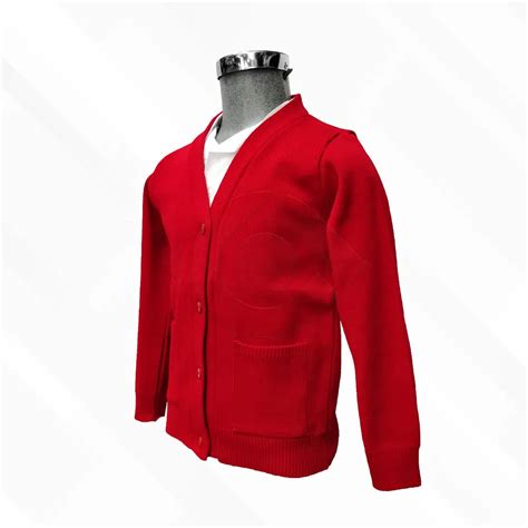 Suéter Tejido Escolar Abierto Uniforme De La Escuela