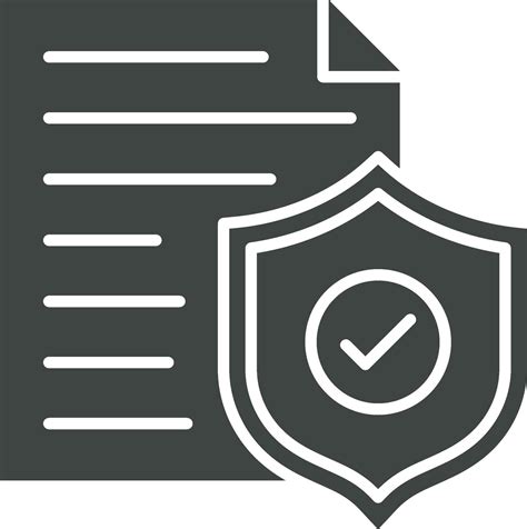 Secure Document Icon Vector Image Suitable For Mobile Apps Web Apps