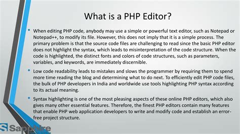 Ppt 10 Best Php Ide And Editors To Know This Year Powerpoint