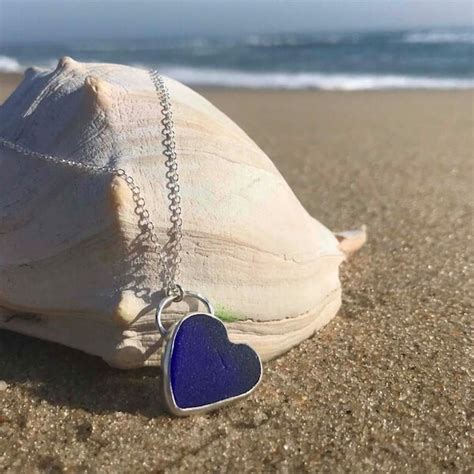 Sea Glass Heart Etsy