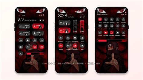 Red Cloud Miui Theme Itachi Theme For Miui And Hyperos Devices