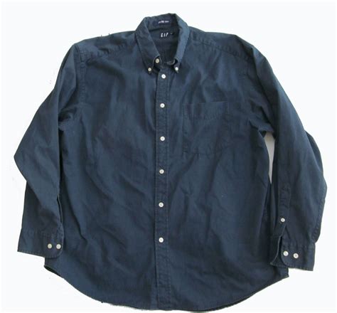 Yahoo オークション Gap ギャップ オーバーサイズ 長袖 シャツ L E62