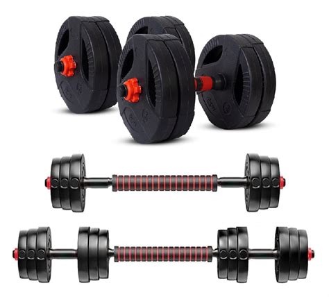 Buy Fitbox Sports Double Grip Home Gym Set 20kg Barbell Rod 2 X