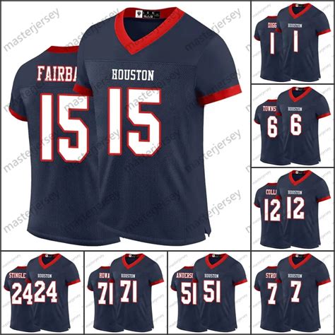 15 Kaimi Fairbairn Cities Football Jerseys Joe Mixon John Metchie Iii