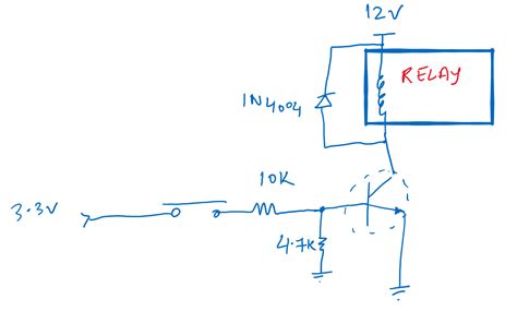 Npn 2n2222 Low Side Relay Switch Not Turning Off Electrical