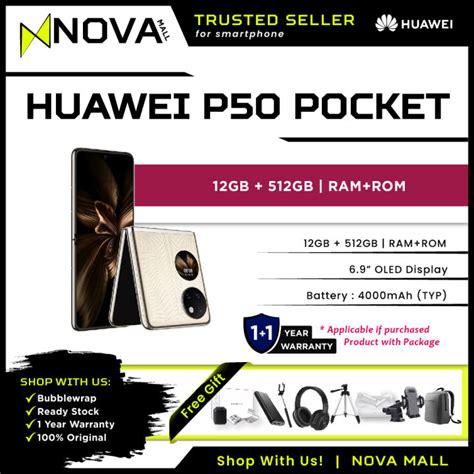 HUAWEI P Pocket GB Premium Gold Edition GB Original HUAWEI Malaysia Lazada