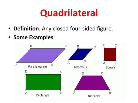 What Is The Definition Of A Quadrilateral