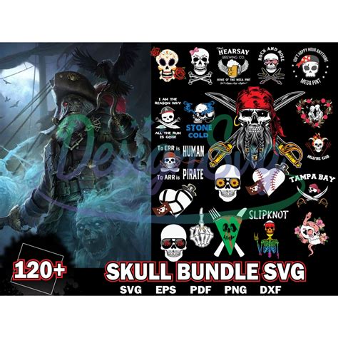 120 Files Skull Bundle Svg Designsvg