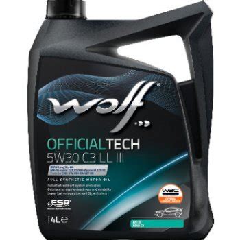 Wolf OFFICIALTECH 5W-30 C3 LL III 4 l od 666 Kč - Heureka.cz