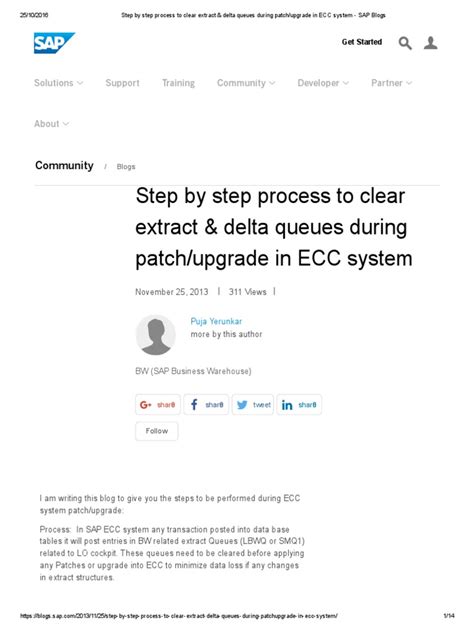 Step By Step Process To Clear Extract And Delta Queues During Patch Upgrade In Ecc System Sap