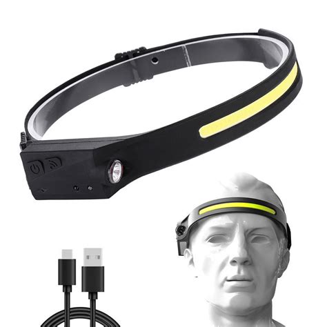 Headlamp Sensor Headlight With Built In Battery Flashlight Usb