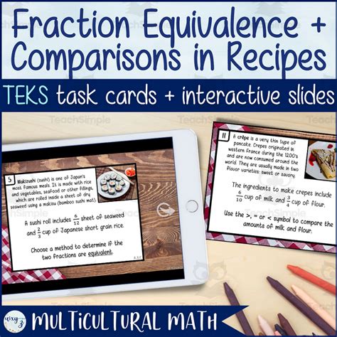 Fractions Equivalent Comparing By Teach Simple