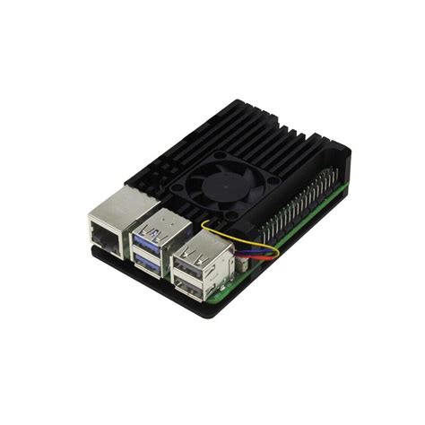 raspberry pi 5 aluminum case with pwm cooling fan for raspberry pi 5