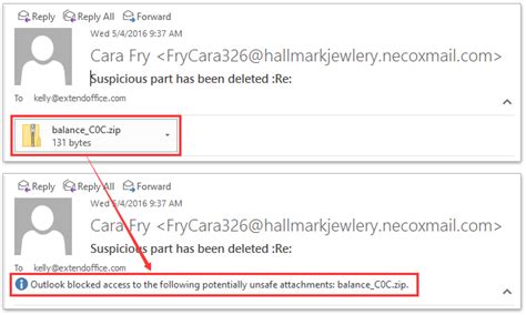 How To Block Zip Files Attachments In Outlook Emails