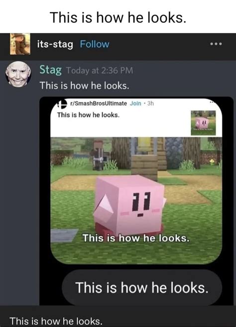 This Is How He Looks Its Stag Follow I Stag This Is How He Looks This