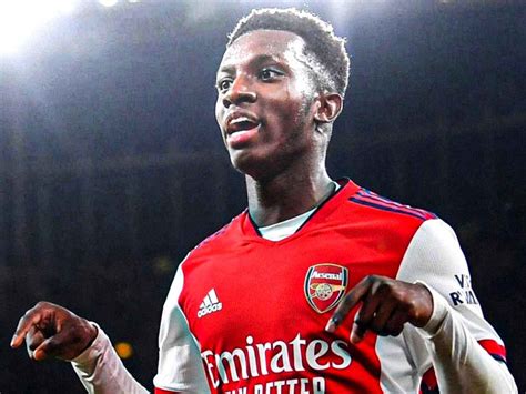 Eddie Nketiah Celebrating His Goal With The Chelsea Corner Flag Was