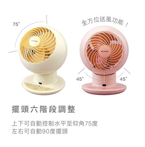 Iris Ohyama 空氣循環扇 Pcf Sc15t 白黃粉藍 夢時代線上購