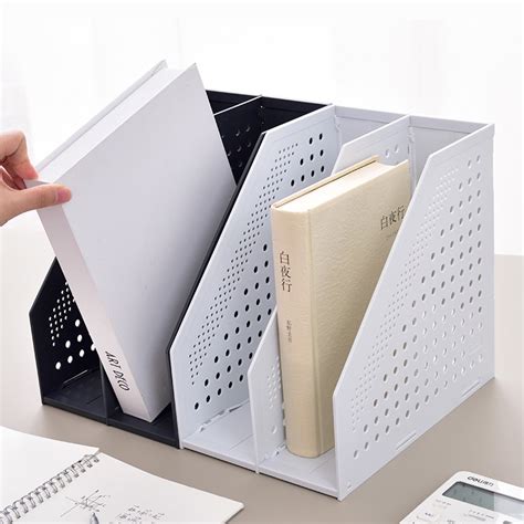 Deli Folding File Box Two Fold Desktop Document Book Storage Office