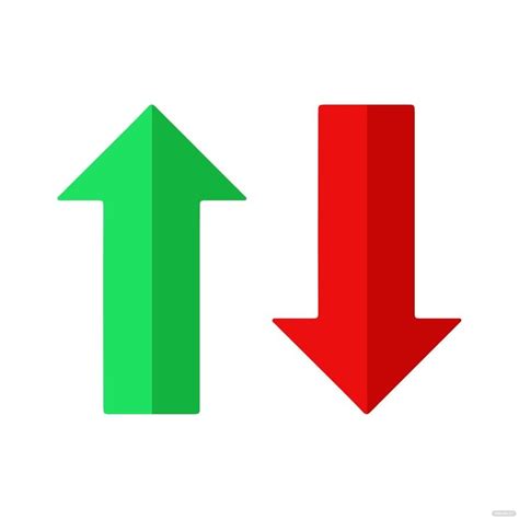 Free Red And Green Arrow Vector Eps Illustrator  Png Svg