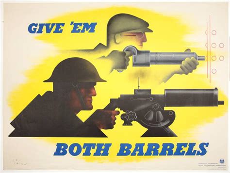 Give Em Both Barrels Poster All Artifacts Franklin D Roosevelt