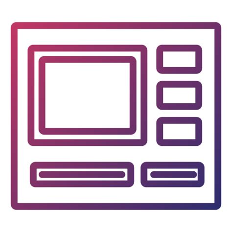 Atm Generic Gradient Outline Icon