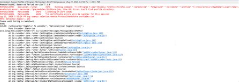 Selenium I Have This Error With Cucumber When Running The Runnerjava