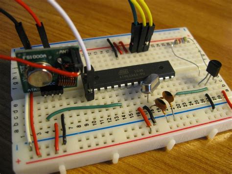 Remote Temperature Sensor ATmega8 TX 433MHz DS18B20 AVR Assembler Arduino Sensor 10 Things