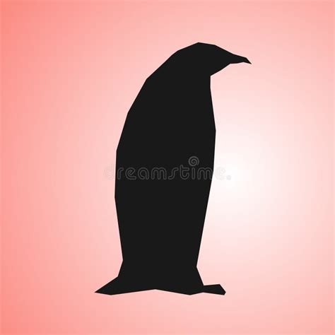 Silueta Del Pingüino Con Las Flores Coloridas Y La Imagen Aislada