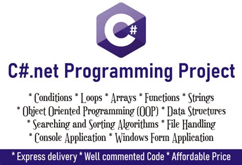 Do Your C Sharp Project And Assignment By Sajjadmit Fiverr