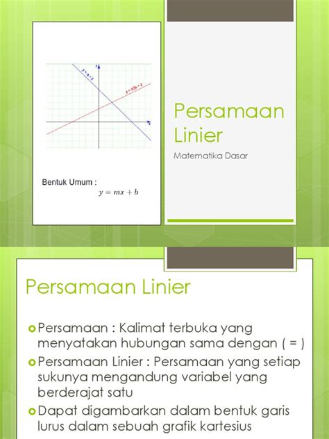 2 Fungsi Linier Dan Grafik Fungsi Linier Pdf