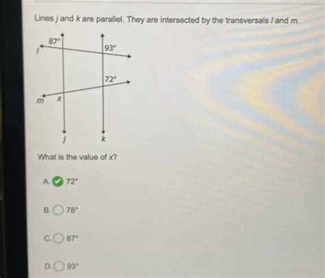 Lines J And K Are Parallel They Are Intersected By The Transversals I