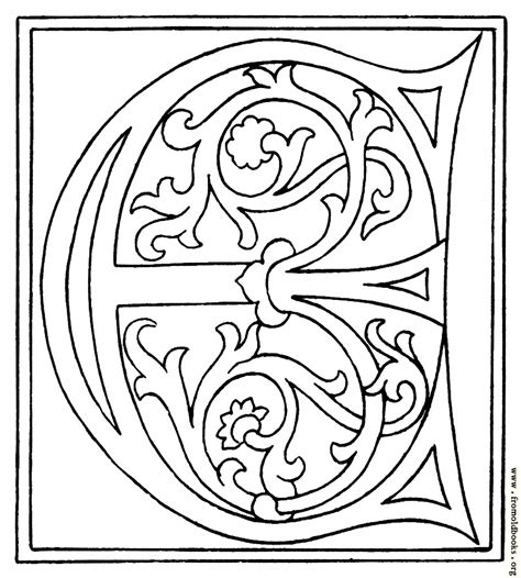 FOBO Clipart Initial Letter E From Late 15th Century Printed Book