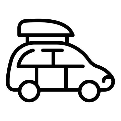 Side Car Roof Box Icon Outline Style 15908710 Vector Art At Vecteezy