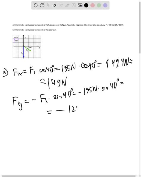solved a determine the magnitude and scalar components of the forces