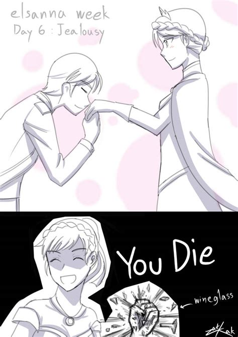 Elsanna Week Day 6 Jealousy By Zarkuga On Deviantart