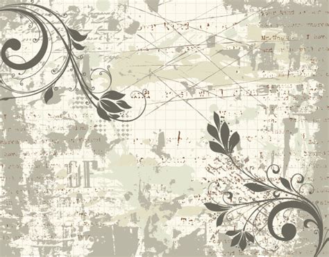 Classic Hand Painted Pattern 03 Material Classic Shading Background