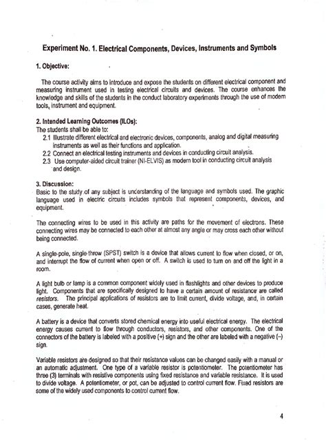 LAB Activity 1 NOTES Electrical Circuits 1 Lecture Studocu