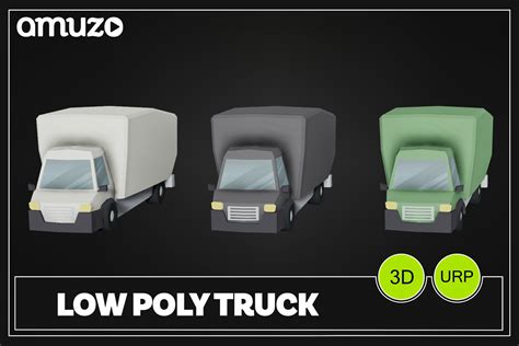Low Poly Vehicle Truck D Land Unity Asset Store