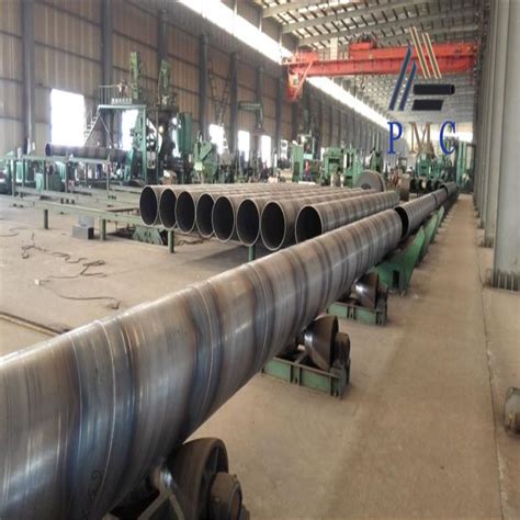 Api 5l Spiral Steel Tube Astm A252 Ssaw Carbon Welded Pipe Large