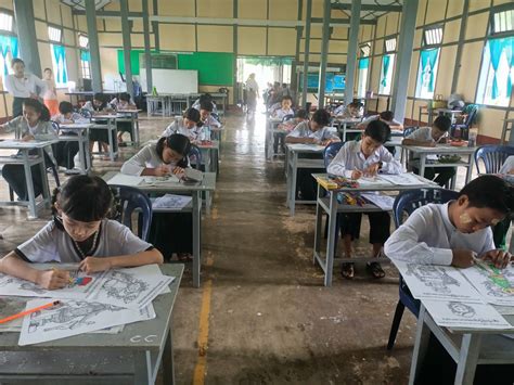 ပေါင်မြို့နယ်ကျောင်းကျန်းမာရေးသီတင်းပတ်လှုပ်ရှားမှု မူလတန်းအဆင့် ဆေးရောင်ခြယ်ပြိုင်ပွဲပြုလုပ်ကျင