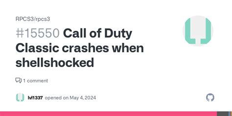 Call Of Duty Classic Crashes When Shellshocked · Issue 15550 · Rpcs3