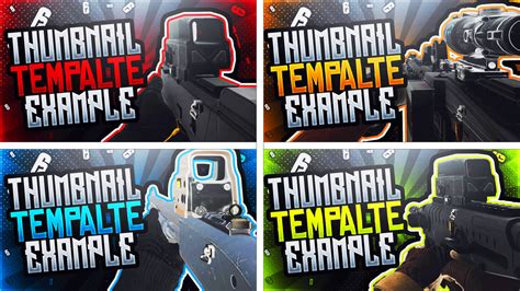 Rainbow Six Siege Thumbnail Template Pack V1 By Acezproduction On